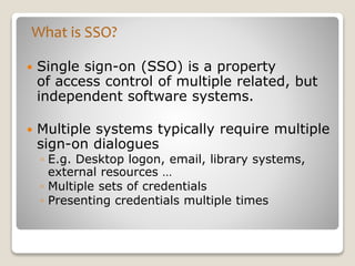 SINGLE SIGN-ON | PPTX
