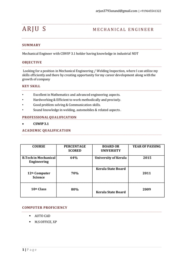 new cv arju (1) | DOCX | Careers