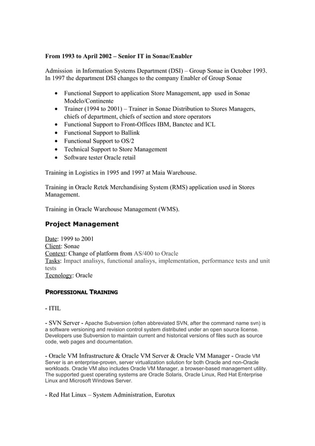 Curriculum Vitae_ENG Pedro Silva | PDF Curriculum Vitae_ENG Pedro Silva | PDF