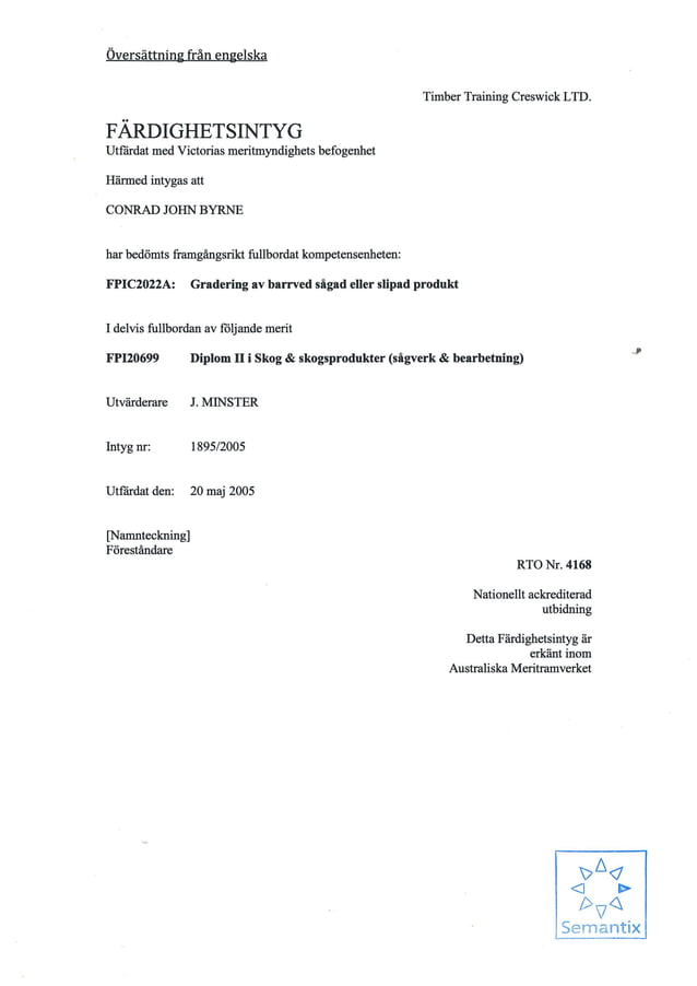 Gradering av barrved sågad eller slipad produkt | PDF