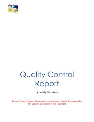 Quality Control Report | DOCX