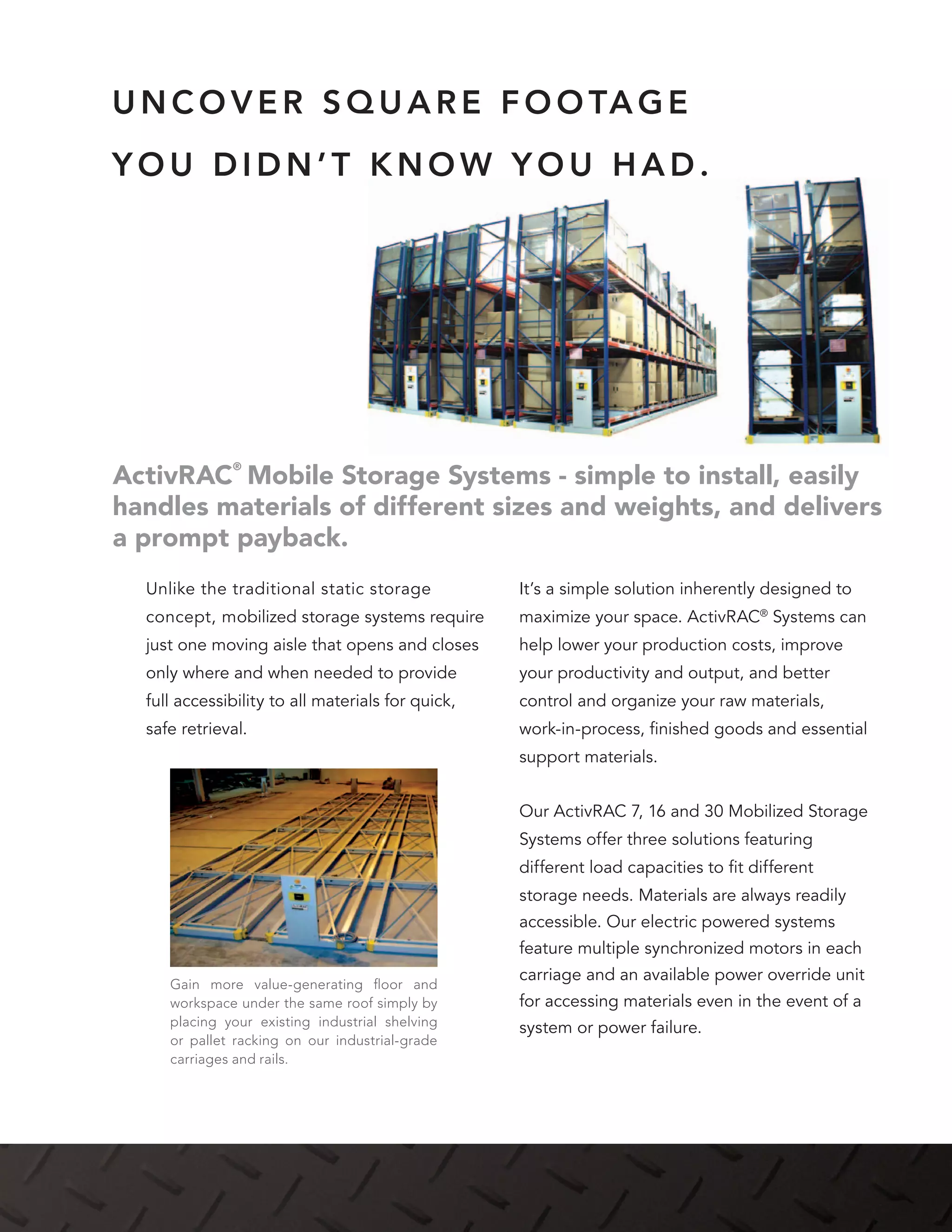 Activrac Industrial Brochure Pdf