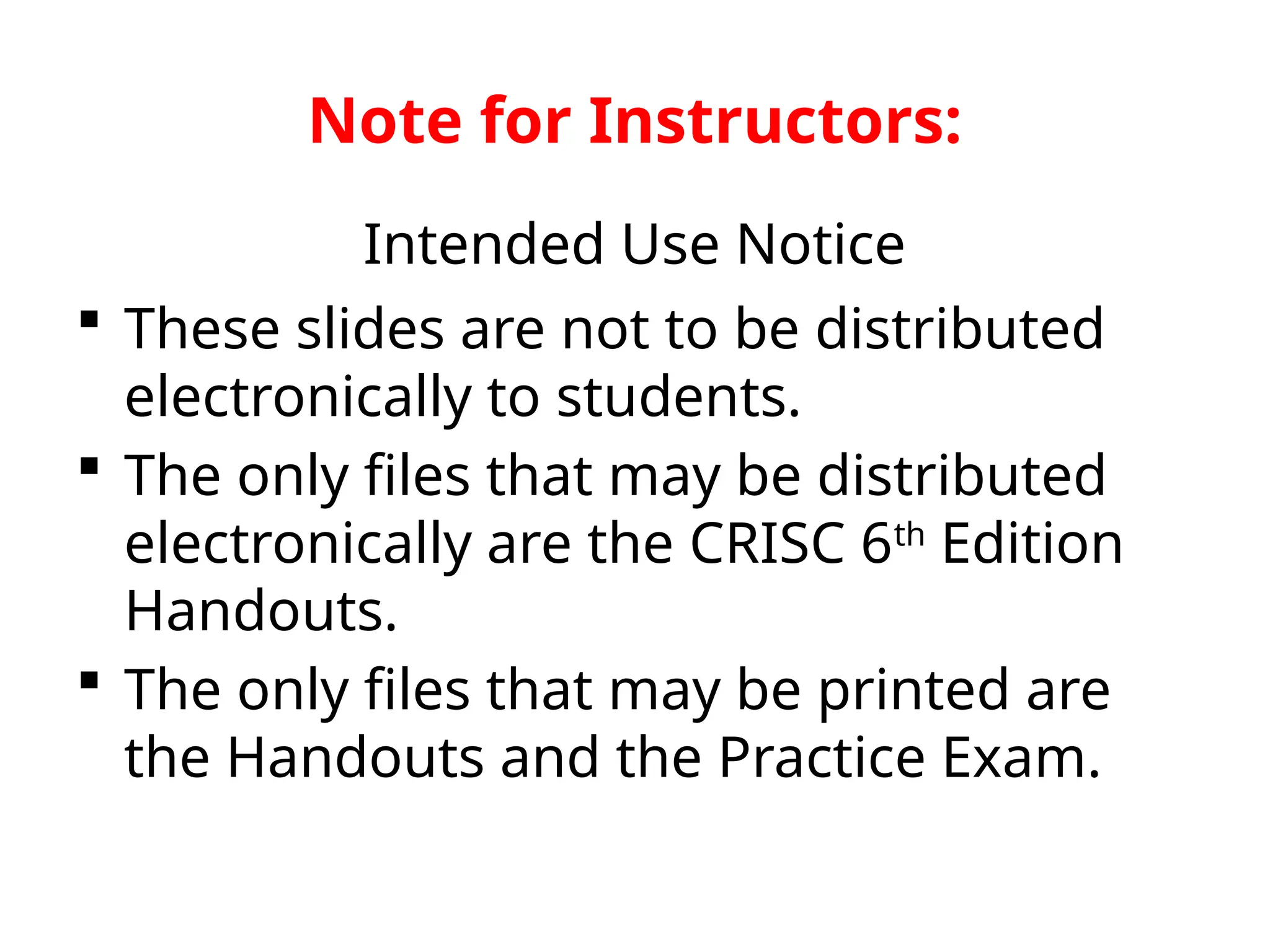 crisc Domain1 Governance PPT Slide shows | PPTX
