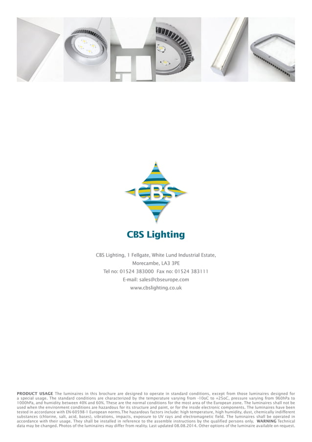 CBS Lighting Brochure June 2015 | PDF