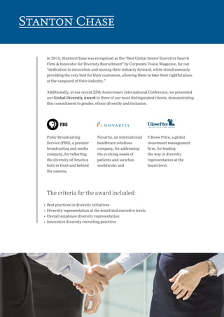 Stanton Chase Diversity Brochure | PDF | Management Consulting Industry ...