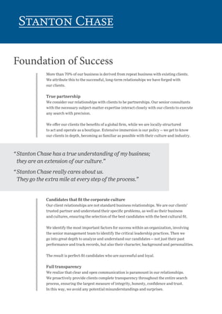 Stanton Chase Diversity Brochure | PDF | Management Consulting Industry | Industries