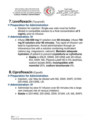 IV drug preparation Open heart | PDF