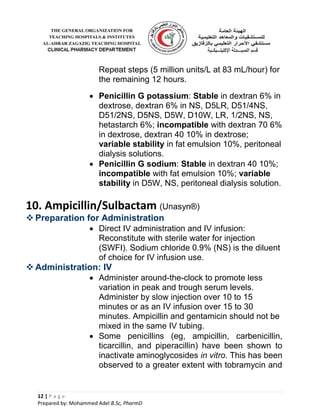 IV drug preparation Open heart | PDF