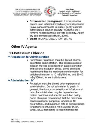 IV drug preparation Open heart | PDF