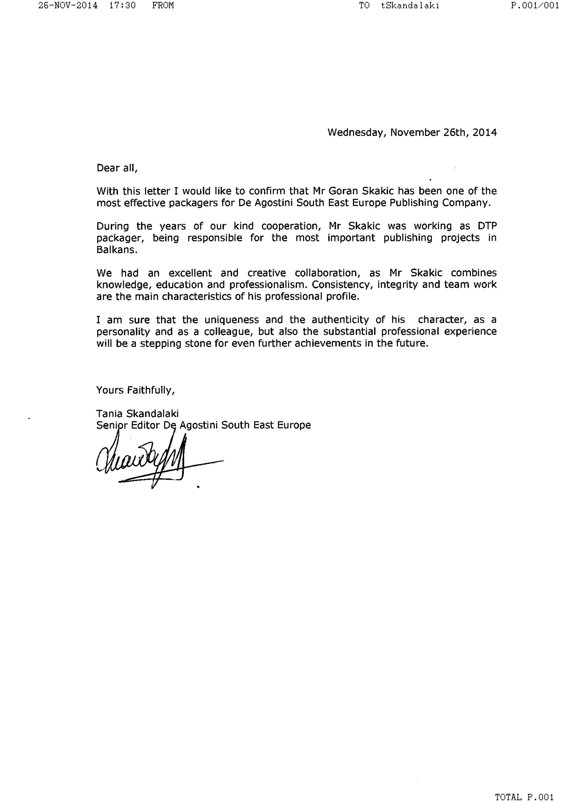 recommendation letter | PDF