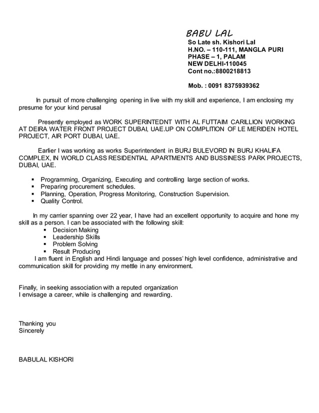 BABU_LAL_UPDATED_CV | DOCX