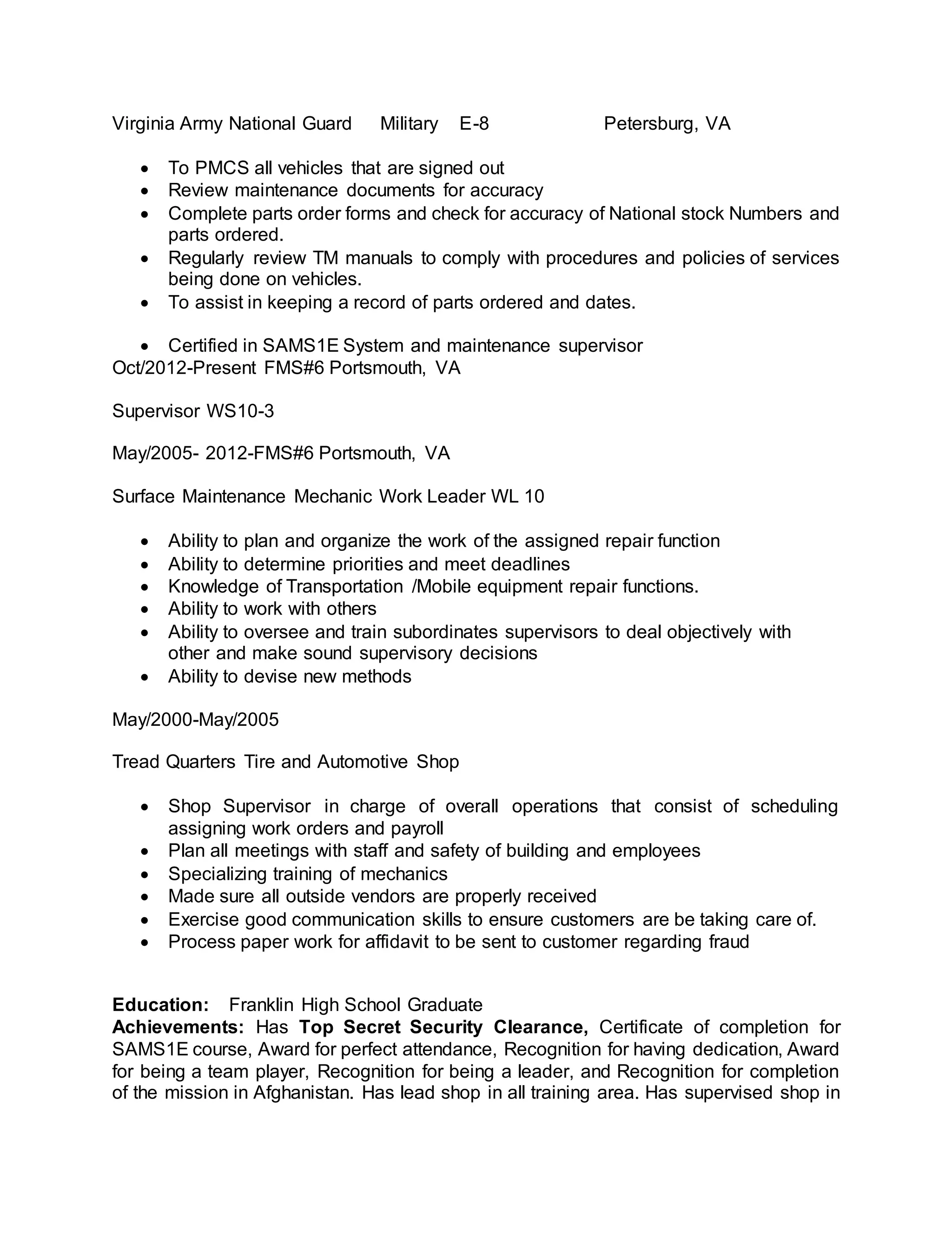 Tab Reese Resume#6 | DOCX