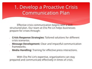 6 Effective Strategies for Crisis Communication Management | PPTX