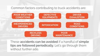 6 Effective Truck Accident Prevention Tips | PPTX