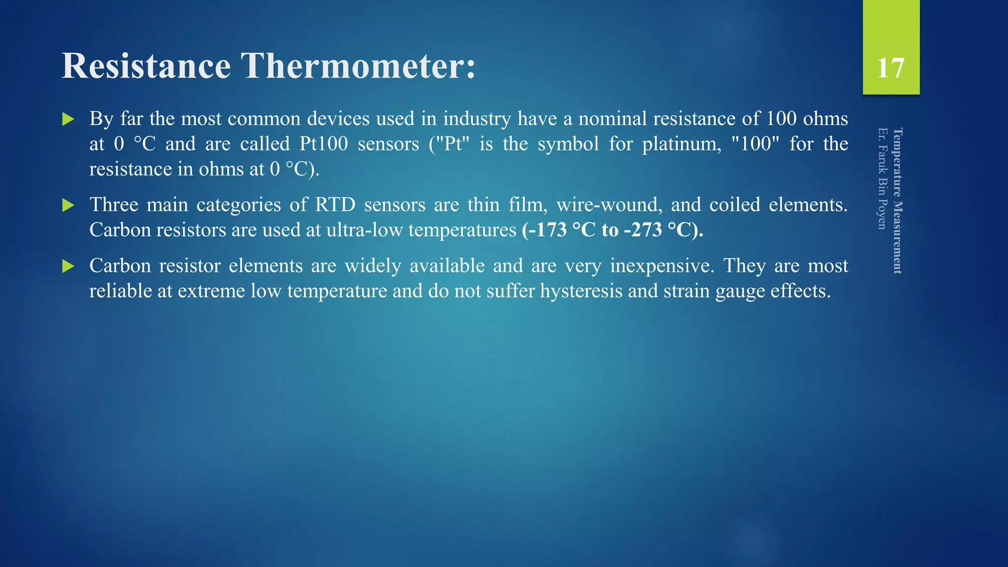 Electronic Measurement - Temperature Measurement | PDF