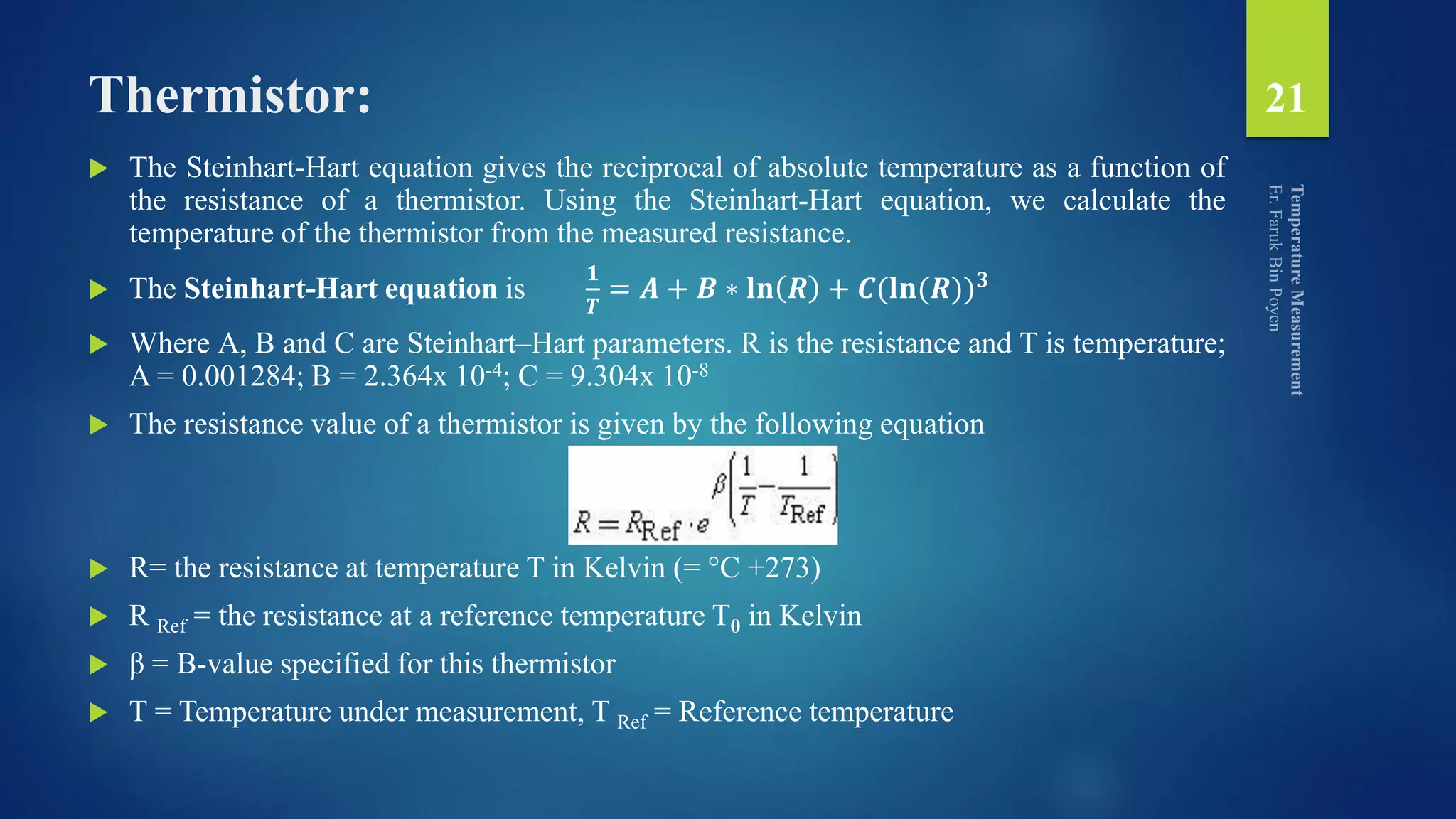 Electronic Measurement - Temperature Measurement | PDF