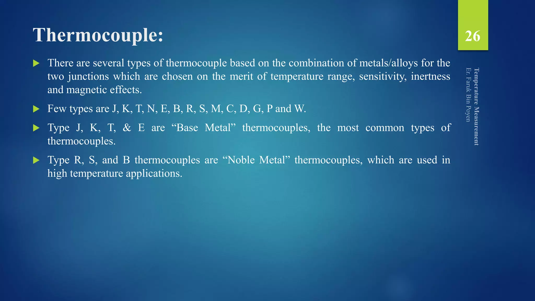 Electronic Measurement - Temperature Measurement | PDF