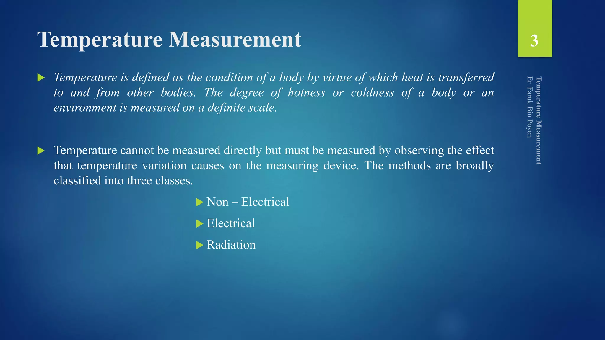Electronic Measurement - Temperature Measurement | PDF
