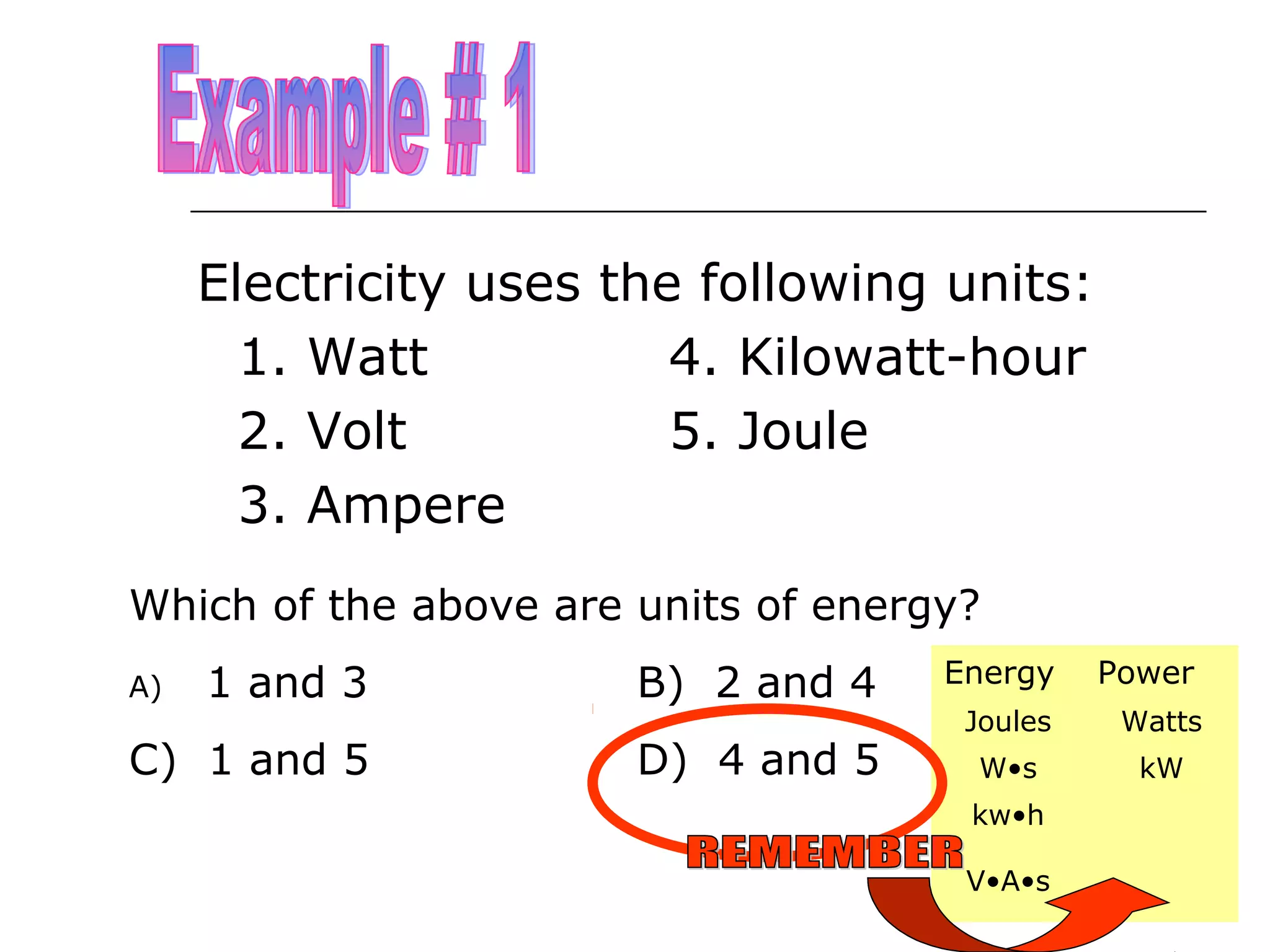 Energy and Cost | PPT