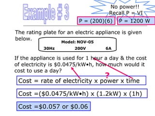 Energy and Cost | PPT