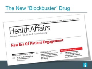 Parallel Session: Engaging Patients: The New Blockbuster Drug | PPTX