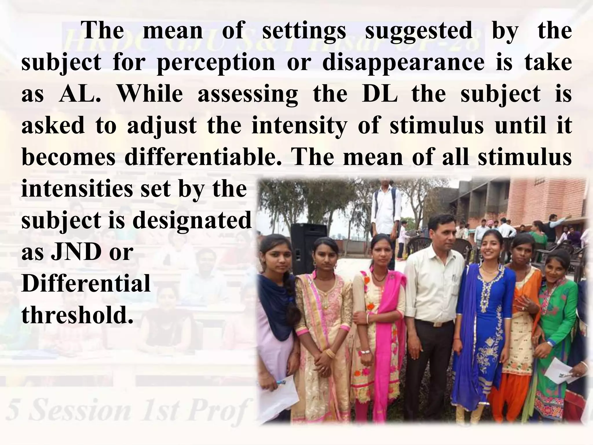 classical methods of psychophysics (Three methods) | PPSX