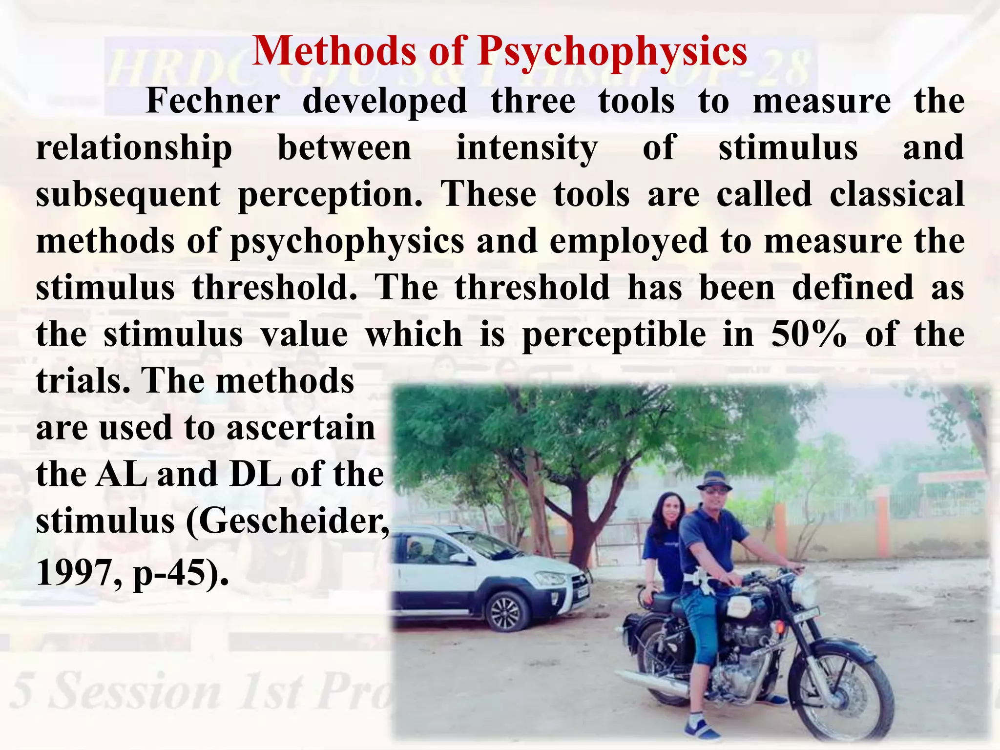 classical methods of psychophysics (Three methods) | PPSX