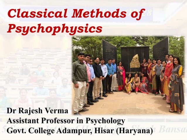 classical methods of psychophysics (Three methods) | PPSX