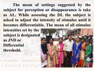 classical methods of psychophysics (Three methods) | PPSX