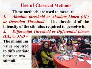 classical methods of psychophysics (Three methods) | PPSX
