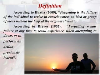 Forgetting an introduction (Fails to remember) | PPSX | Brain and Nervous System Disorders ...