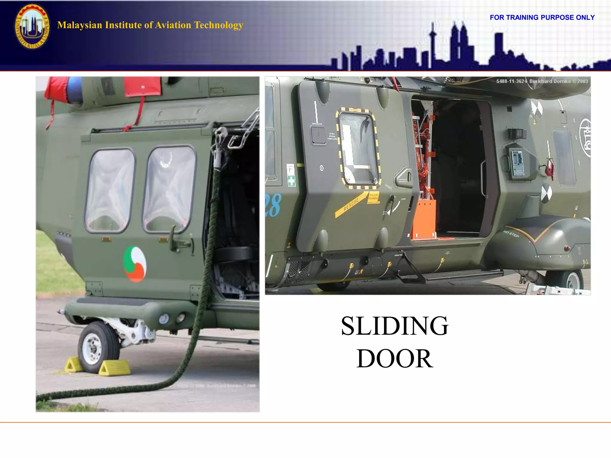 Helicopter doors, windows & windscreen. symmetrical check | PPT