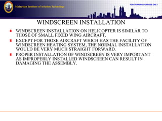 Helicopter doors, windows & windscreen. symmetrical check | PPT