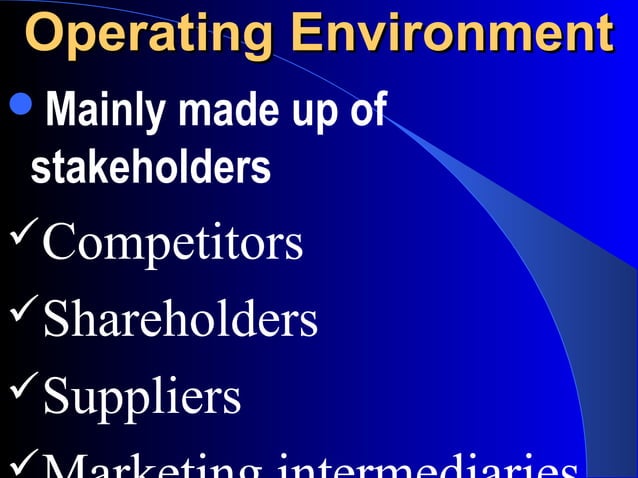 6 environmental influence internal and external environment | PPT