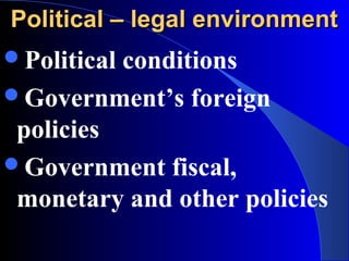 6 environmental influence internal and external environment | PPT