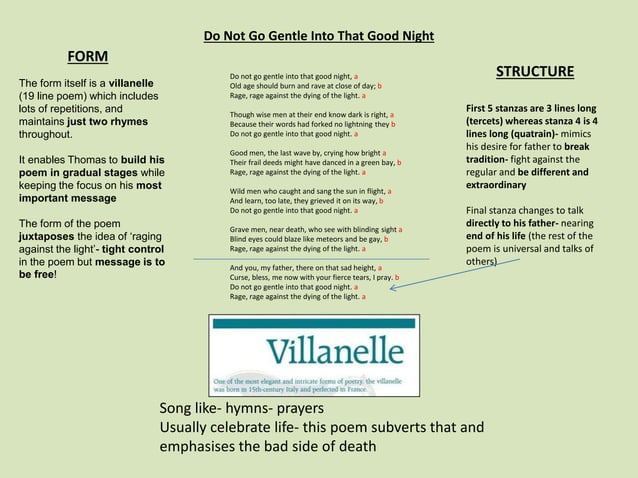 Form and structure - edexcel literature certificate poems | PPT