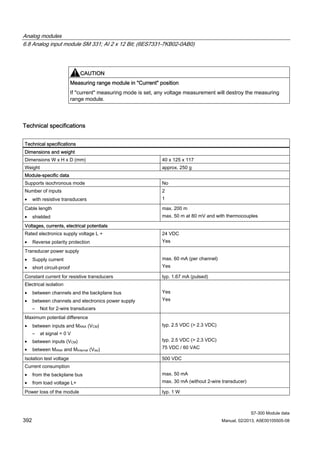6ES7331-7KF02-0AB0 manual | PDF