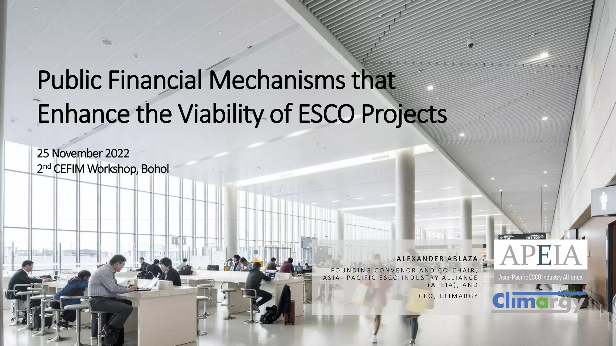 Public financial mechanisms that enhance the viability of ESCO projects ...