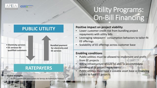 Public financial mechanisms that enhance the viability of ESCO projects ...