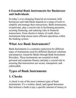 6 Essential Bank Instruments for Businesses and Individuals.pdf