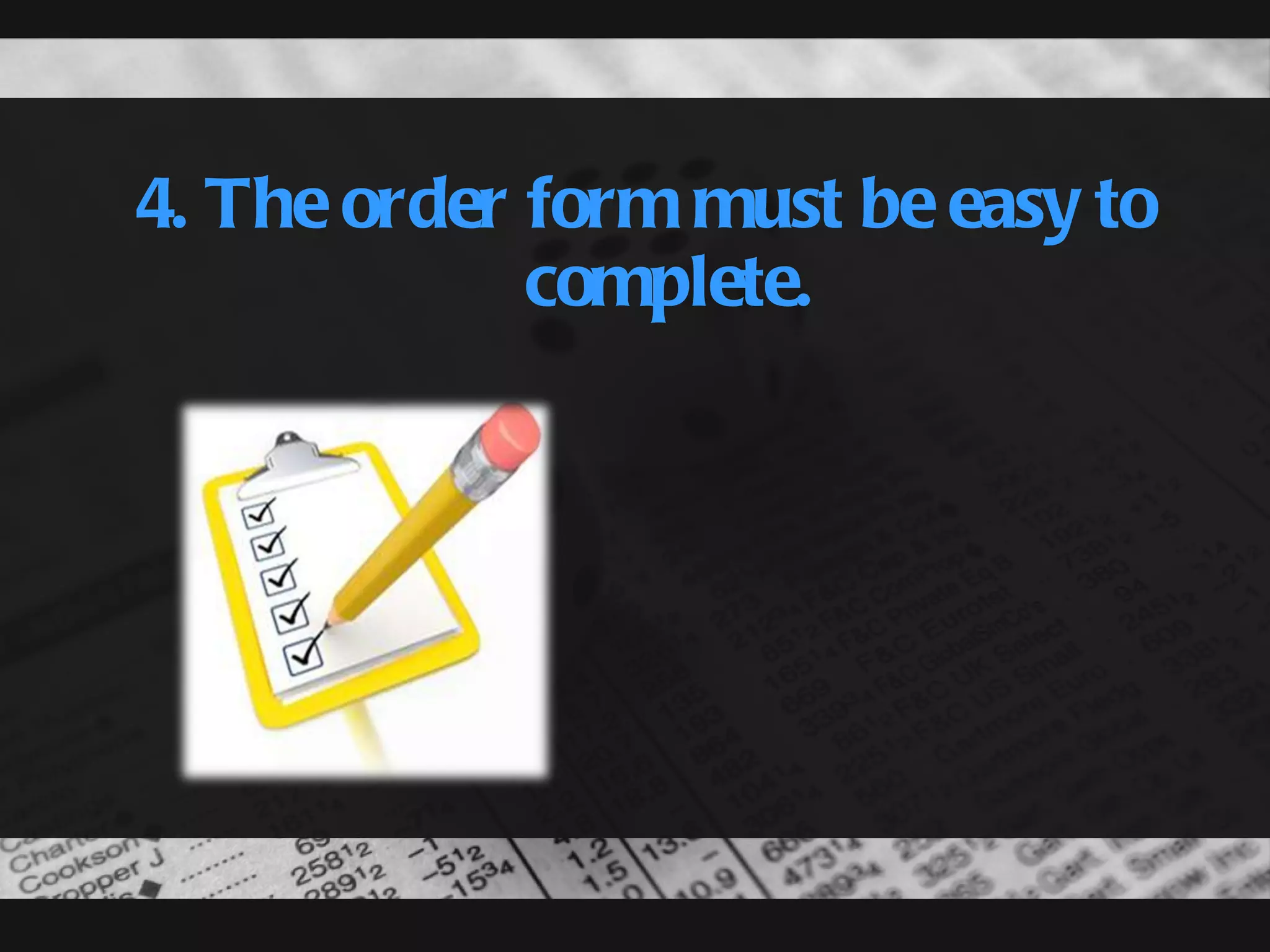 6 essential components of an order device | PPT