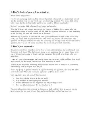 6 essential tips for students that every student should know | PDF