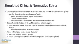 Ethical choices in games | PPTX