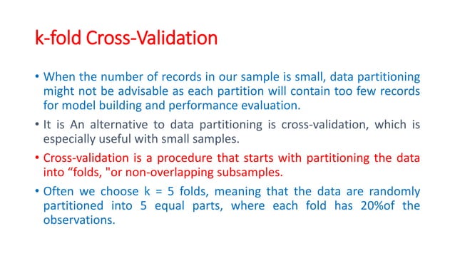 6 Evaluating Predictive Performance And Ensemblepptx Computing