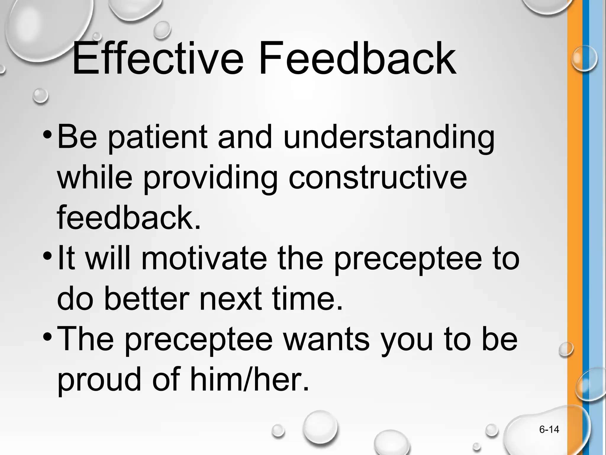 Preceptorship - evaluation feedback | PPT
