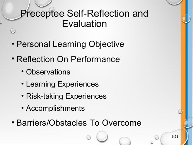 Preceptorship - evaluation feedback