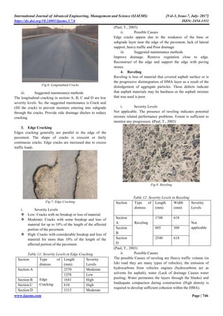 Evaluation of Flexible Pavement Failures-A Case Study on Izki Road | PDF