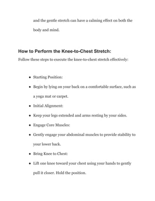 "Sciatica Solutions: 6 Essential Exercises to Relieve Back Pain" | PDF