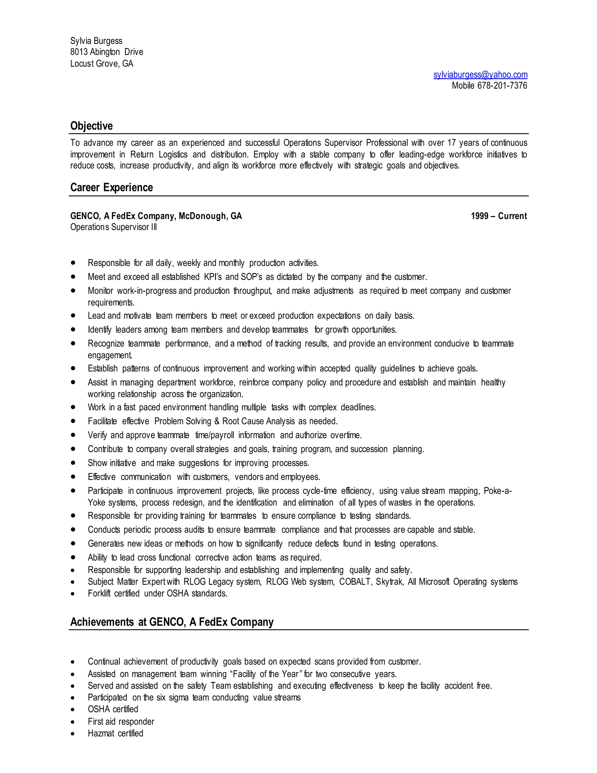 my updated resume 2016 | PDF