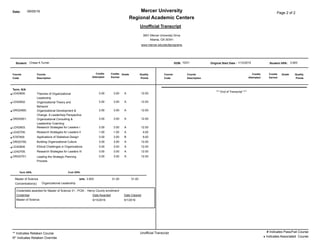 Chase Turner Graduate Transcripts - Complete Aug 2016 | PDF